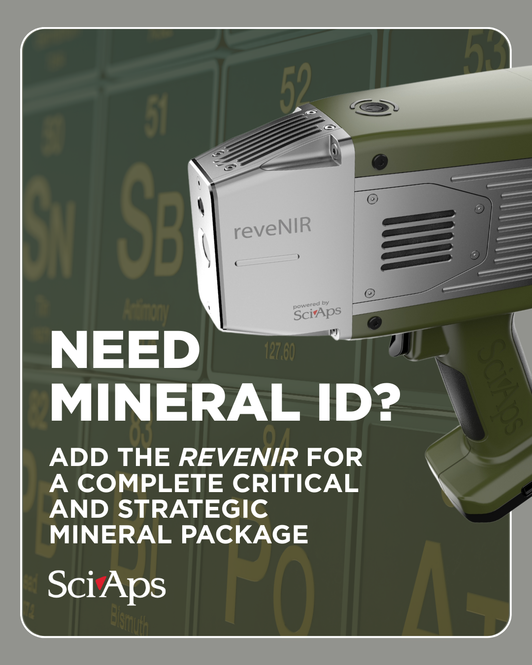 USGS 2025 Critical Minerals List: SciAps PowerHouse X & Z-903